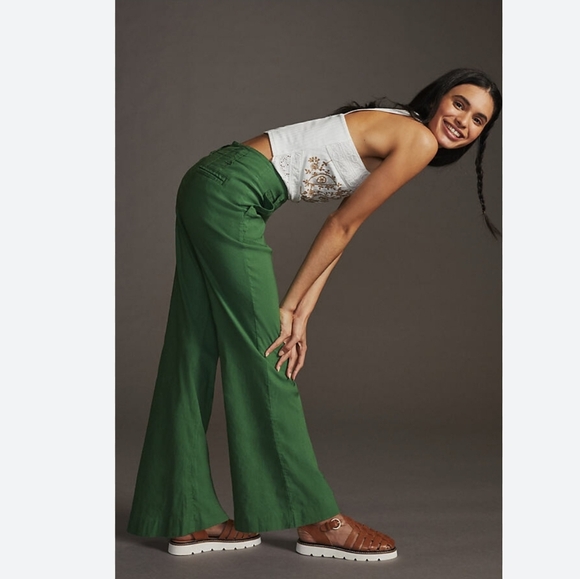 Maeve | Pants & Jumpsuits | Maeve The Naomi Wideleg Flare Pants By Anthropologie | Poshmark